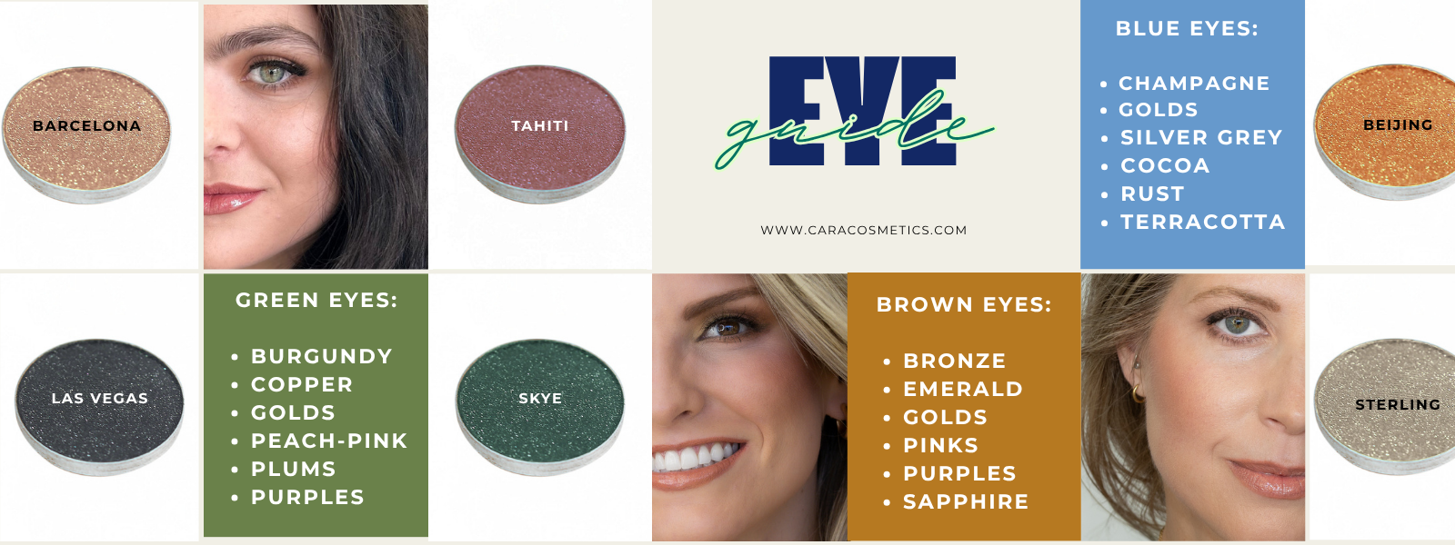 How to Choose the Best Eyeshadow Colors for Your Eye Color – CARA ...